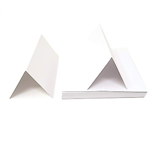 Honbay 50PCS White Blank Place Cards Table Tent Tags Seating Cards for Wedding Party Banquet