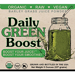 Daily Green Boost 8oz Organic Raw Vegan GF USA