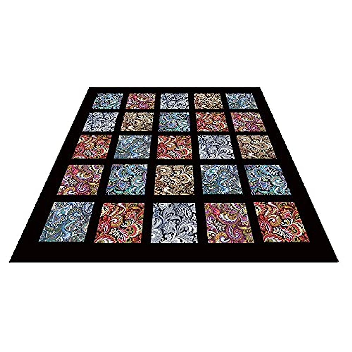 Nother 6 PCS Fat Quarters Fabric Bundles 18 inchx22 inch Cotton Quilting Fabric for Sewing Mask,Paisley Pattern