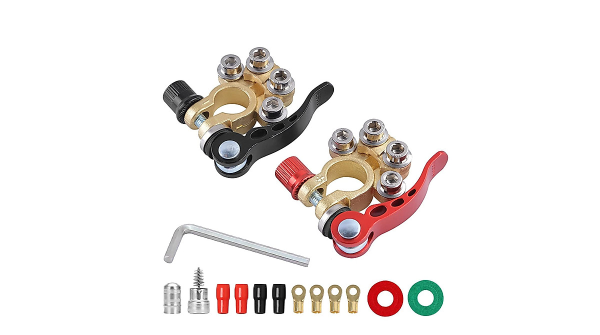 Car Battery Terminal Connectors - Quick Release for Most Vehicles
