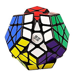 Megaminx Speed Cube, 3x3x3 Pentagonal Speed Cube Dodecahedron Magic Cube Puzzle Black