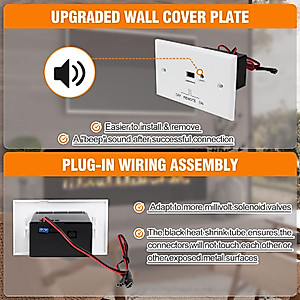 CASMER Gas Fireplace Remote Control System Kit.for Standard Millivolt Valve Appliance.Fit for skytech Ambient Majestic Napoleon ect,Thermostat Buzzer IPI Module Wall Switch,3 YR Warranty NOT Battery