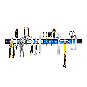Magnetic Tool Holder 18 Inch 8 Pack Heavy Duty Magnet Tool Bar Strip Rack Wall Mount Blue