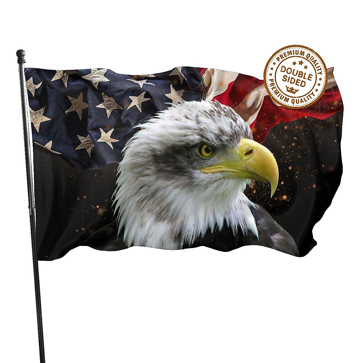 DGFhk American Eagle Flag 3x5 Double Sided Freedom Flag USA Memorial Day 4th July Independence Day 9/11 Flag Durable Fade 3x5 Ft