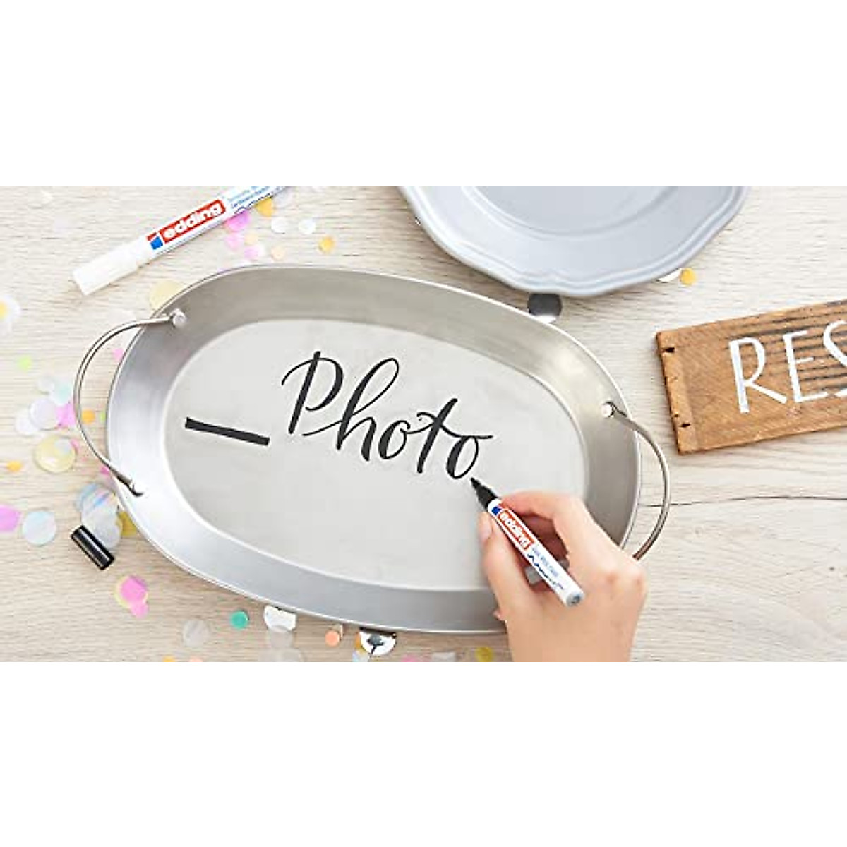 edding 750 Opaque Bullet Tip Paint Marker - Black (pack of 10)