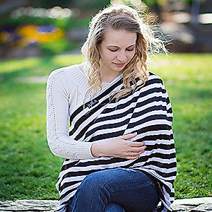 Creation Core 3 in 1 Nursing Breastfeeding Cover Baby Car Seat Cover Canopy Stretchy Carseat Canopy Grocery Cart Cover (Light Yellow)