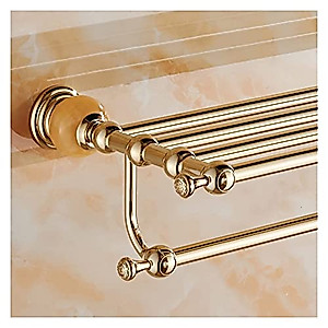 Towel BAR Rack European Styleen Hand Towel Holder,Bathroom Bathroom Rack,Perforated Bath Towel Rail,Towel Bar/Towel Rack/a (Color : Single Rod, Size : Christmas Reindeer -Style5)
