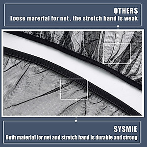 Baby Mosquito Net for Infant Car Seats,Infant Stroller and Bassinets, Carrier,Breathable with Elastic Netting for Easy Fitting, Portable Durable & Long Lasting Infant Insect Shield Netting (Black