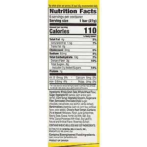 Golden Grahams S'mores Soft Baked Oat Bars, Chewy Snack Bars, 6 ct