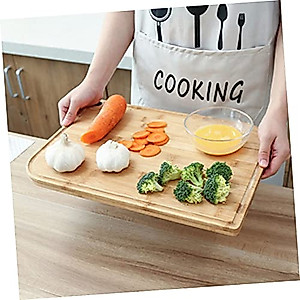 UPKOCH 1pc Cutting Board Wooden Cutting Boards Fruit Trays Fruit Platter Wood Chopping Mats Veggie Tray Vegetable Cutting Wood Pastry Mat Chopping Board Kneading Board Complementary Food
