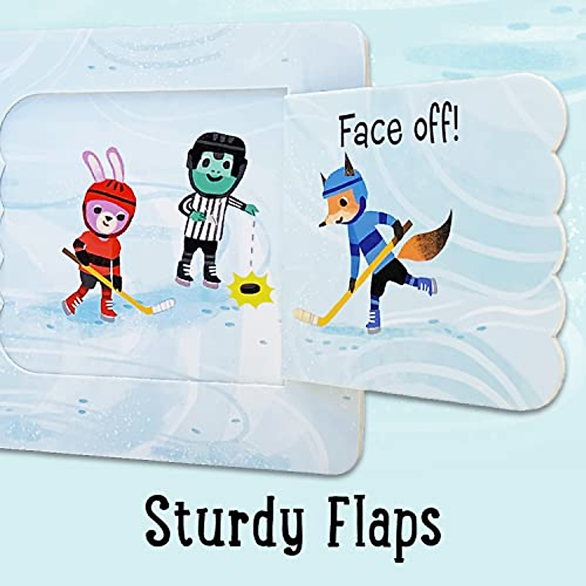 Let's Play Hockey! A Lift-a-Flap Board Book for Babies and Toddlers, Ages 1-4