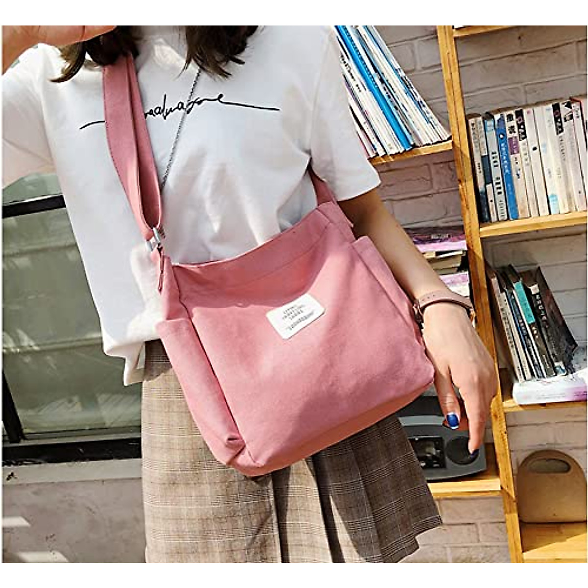 Tote Bag Women Cute Hobo Bag Satchel Bag Shoulder Bag Crossbody Bags Messenger Bag College Bag Canvas Tote Handbag 2023