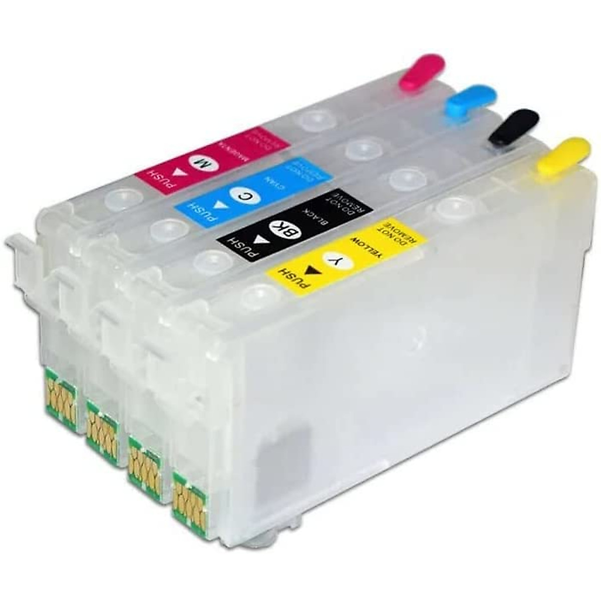 Conversion Pigment, Dye, Sublimation Ink Cartridges Empty Ink Cartridge with Single-use Chip for Epson 822XL 822 XL Fit for Workforce pro WF-3820 WF-4820 Wf-4830 Wf-4833 Wf-4834 Printer DTF Printing