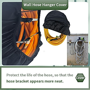 Caiyungg Garden Wall Mount Hose Holder Cover,Waterproof, Dustproof and Sun-Proof Protect Your Garden Hose and prolong its Life