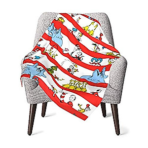 Red White Unisex Baby Blanket Super Soft Reversible Nursery, Swaddle Stroller Infant Toddler Bedding for Kids 30 x 40 Inch (76x102cm)