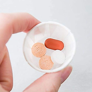 MED PRIDE Disposable 250 Pack Paper Souffle Medicine Cups-0.75 Ounce, Dispenser Paper Cups-Pill Holders for Mixed Pills, Single Dosage-Portion, Food & Dessert Serving