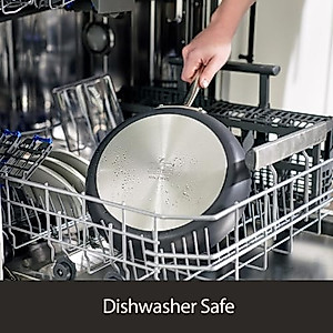 All-Clad HA1 Hard Anodized Nonstick Fry Pan 12 Inch Induction Oven Broiler Safe 500F, Lid Safe 350F Pots and Pans, Cookware Black