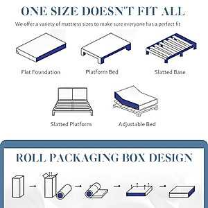 DreamQi Queen Mattress in a Box,8 Inch Hybrid Queen Size Mattresses,Gel Memory Foam and Pocket Spring Queen Bed Mattress,Medium Firm,Breathable Comfort Soft Mattress Pressure Relief