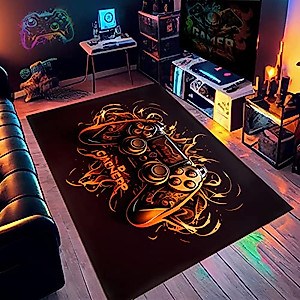 NEBOTON Gaming Rug - Gamer Rug for Game Room, Gamer Rugs for Bedroom Boys, Video Game Rug, Gaming Carpet 60x40inches