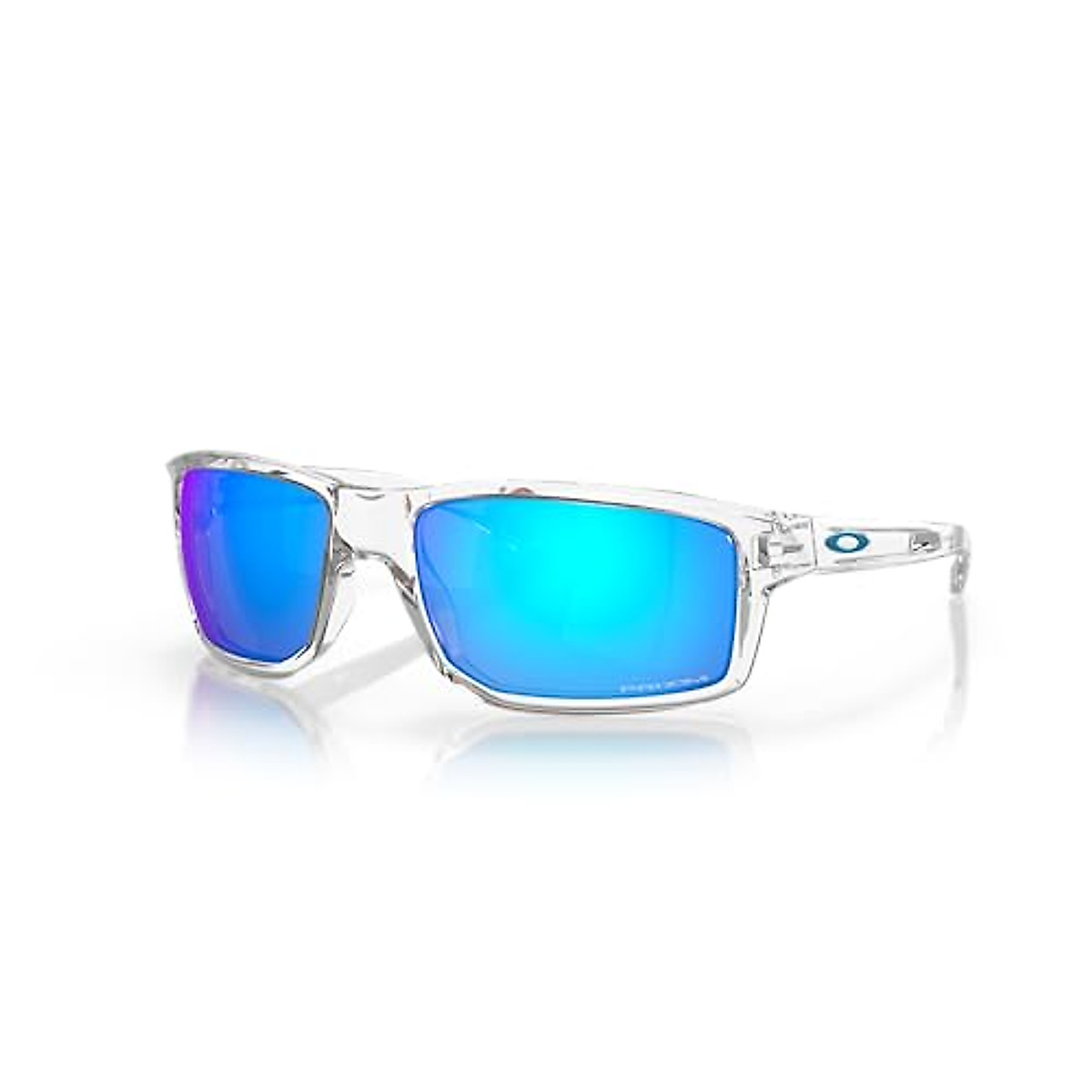 Oakley Men's OO9449 Gibston Square Sunglasses, Polished Clear/Prizm Sapphire, 60 mm