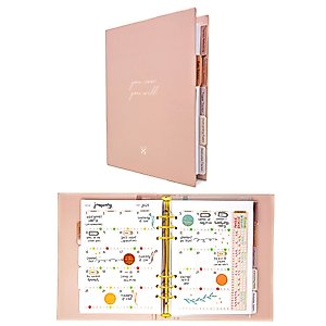 CanPlan Mental Health Planner - Self Care Gift for Women, Mental Health Journal, Book, Anxiety, Depression, ADHD Planner and Tracker, Self Love Self Care Journal, Wellness Planner, Pink
