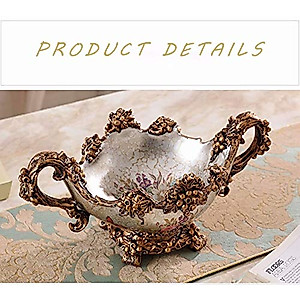 Coverdeal Centerpiece Bowl,Resin Decorative Fruit Bowl Tray Bowl,Snacks/Sweets/Nuts/Sundries Holder Organizer for Home,Office,Wedding Decor,Birthday Gift