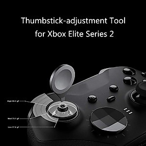 Liphontcta XFUNY Elite Kit for Xbox One Elite Series 2 Controller Accessory, Xbox Gaming Accessories, Xbox One Elite Series 2 Controller Accessory Kit (Golden)