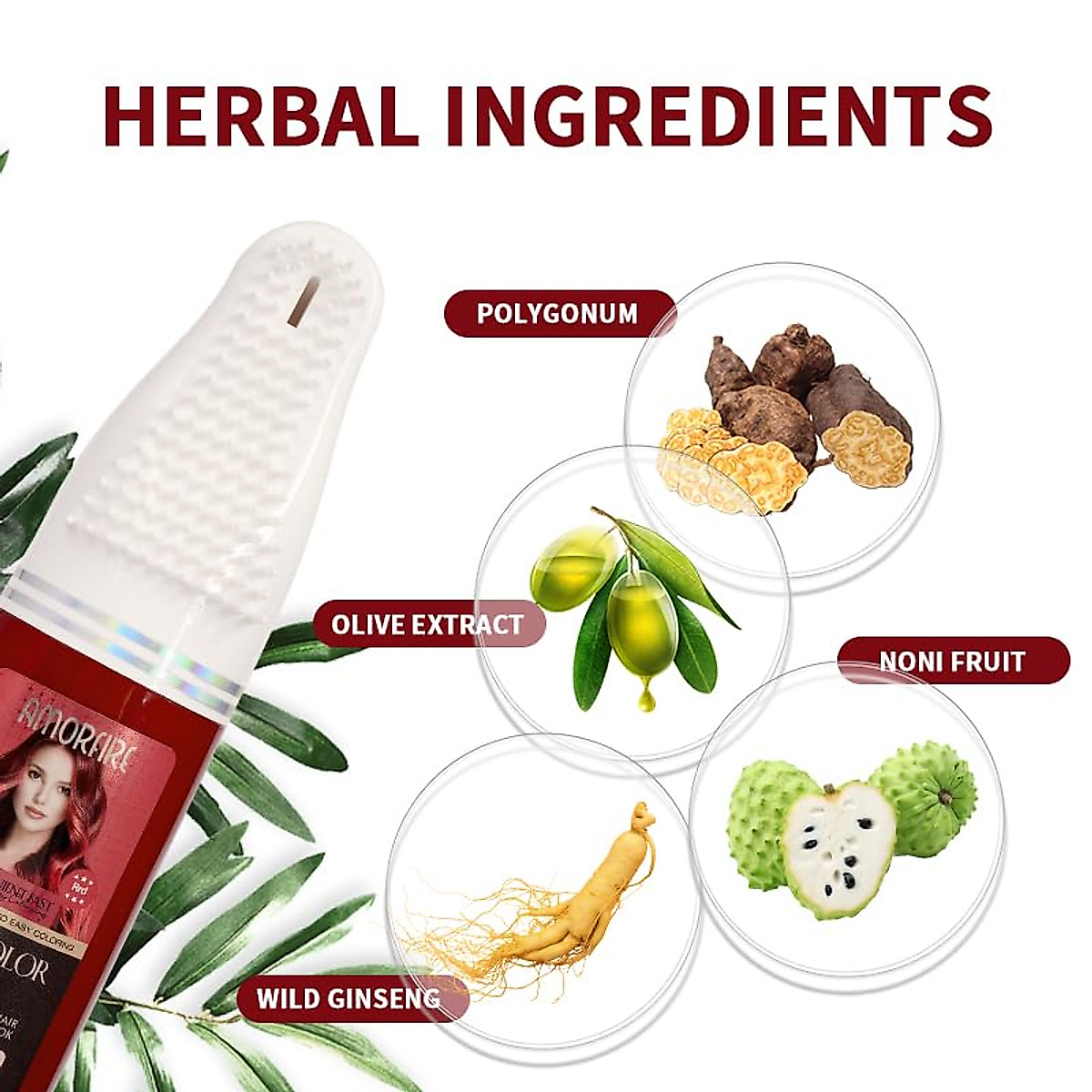 Chillies Red Hair Dye - Permanent Hair Color 100% Grey Coverage For Women - Organic Natural Ingredients, Deeply Nourishes the Hair - Ammonia Free, Vegan, Long Lasting Results