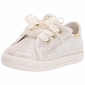 Keds Kids Baby Kickstart Crib Celebrations Sneaker, Ivory, 3 US Unisex Infant