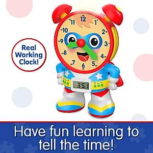 The Learning Journey - Super Telly Teaching Time Clock - Primary Color - Telling Time Teaching Clock - Toddler Toys & Gifts for Boys & Girls Ages 3 Years and Up - Award Winning Toys