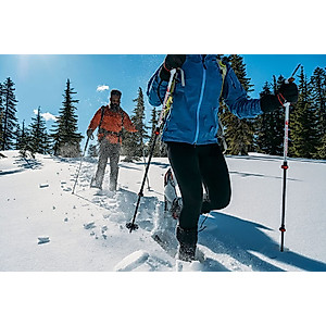 Crescent Moon Yellowstone 24.5 Aluminum Snowshoe (Red): Unisex, Ultralight Trail Snowshoe with Award Winning Single Loop Pull Binding, Aluminum Crampons and Heel Lifts