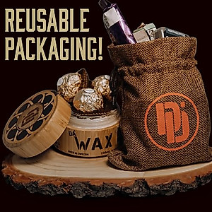 Da'Dude Hair Wax for Men - Ultra Strong Hold, Matte Finish, Non-Greasy Hair Styling, 100ml Eco-Friendly Wooden Tub