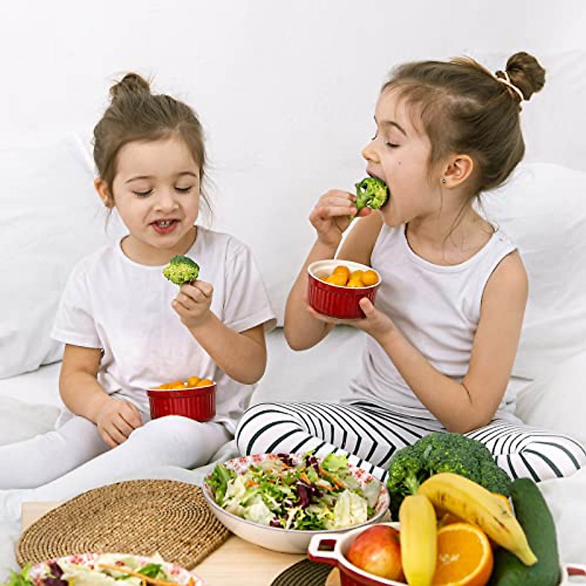 PATIKIL 48x32x24cm Breakfast Tray Table, 2 Pack Bed Trays with Folding Legs Portable Wooden Serving Platter Laptop Snack Desk for Eating, Grey