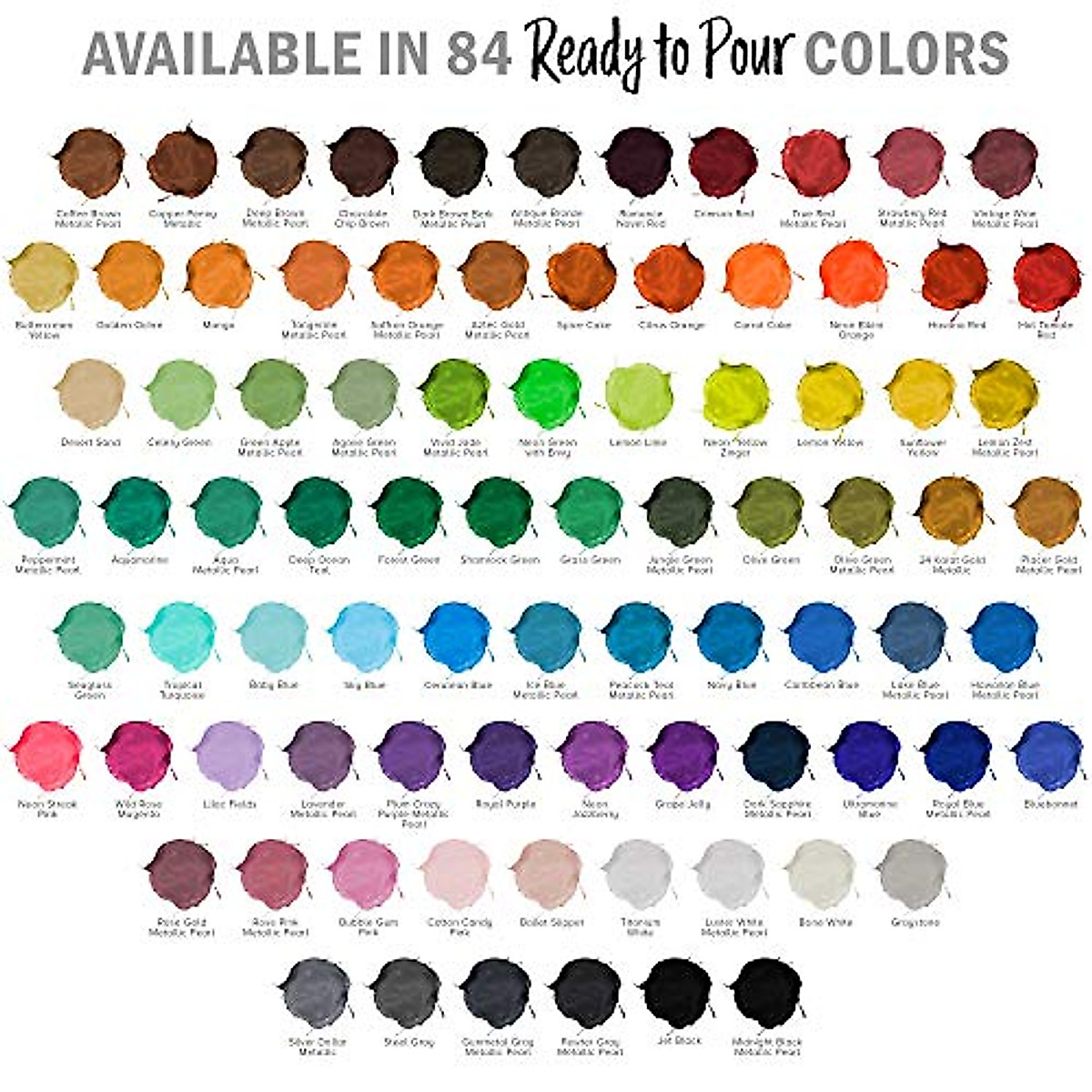 Pouring Masters Luster White Metallic Pearl Acrylic Ready to Pour Pouring Paint – Premium 32-Ounce Pre-Mixed Water-Based - For Canvas, Wood, Paper, Crafts, Tile, Rocks and more