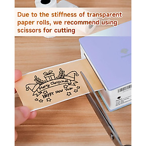 Phomemo Pocket Printer - M02 Mini Bluetooth Wireless Sticker Printer, Compatible with iOS & Android, Thermal Mobile Printer for Fun, memo, to-do List, Work Notes, DIY Journal, Purple