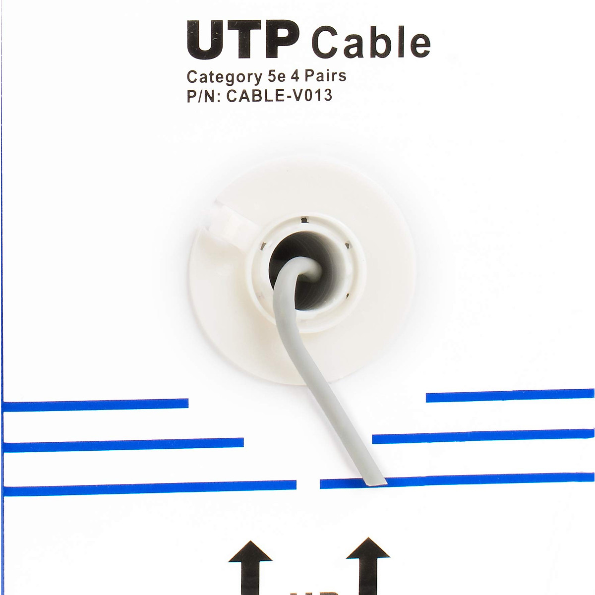 VIVO Gray 250ft Bulk Cat5e, CCA Ethernet Cable, 24 AWG, UTP Pull Box, Cat-5e Wire, Indoor, Network Installations CABLE-V013