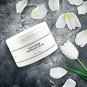 Vivo Per Lei Body Scrub - Exfoliating Body Scrub with Dead Sea Minerals - Dead Sea Salt Scrub for Hands & Legs - Body Exfoliant for a Supple Beach Body - 350 g/ 12.34 oz