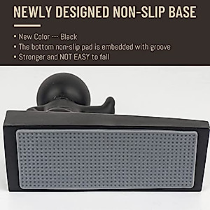 Cute Door Stop, 2 Pcs Decorative Buddy Door Stopper, Effective to Hold Your Door Open, Black and White