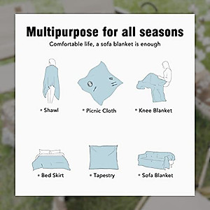 tiowik Mandala Flower Throw Woven Blanket with Tassel for Home Decoration Chair Couch Sofa Bed Beach Travel Picnic Cloth Tapestry Shawl Cozy Cotton (Black 63×51 Inches)