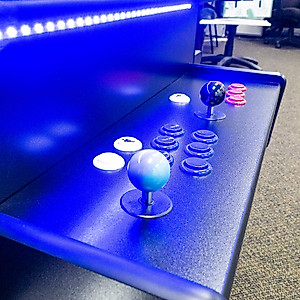 Creative Arcades Full Size Commercial Grade Cocktail Arcade Machine | 2 Player | 1162 Games | 22" LCD Screen | 3 Sided | Square Glass Top |4 Sanwa Joysticks | Trackball | 2 Stools | 3 Year Warranty