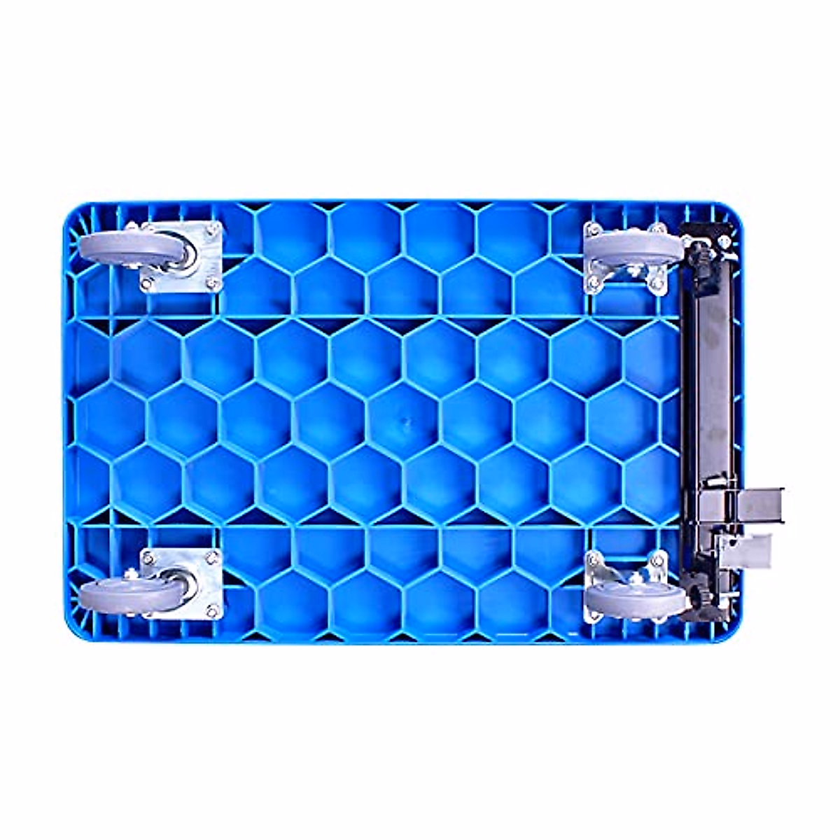 Generic Platform Truck Foldable Platform Truck Plastic Deck Push Cart Metal Handle Hand Trolley for Moving Transport Silent Wheels Fit Outdoor and Indoor Flat