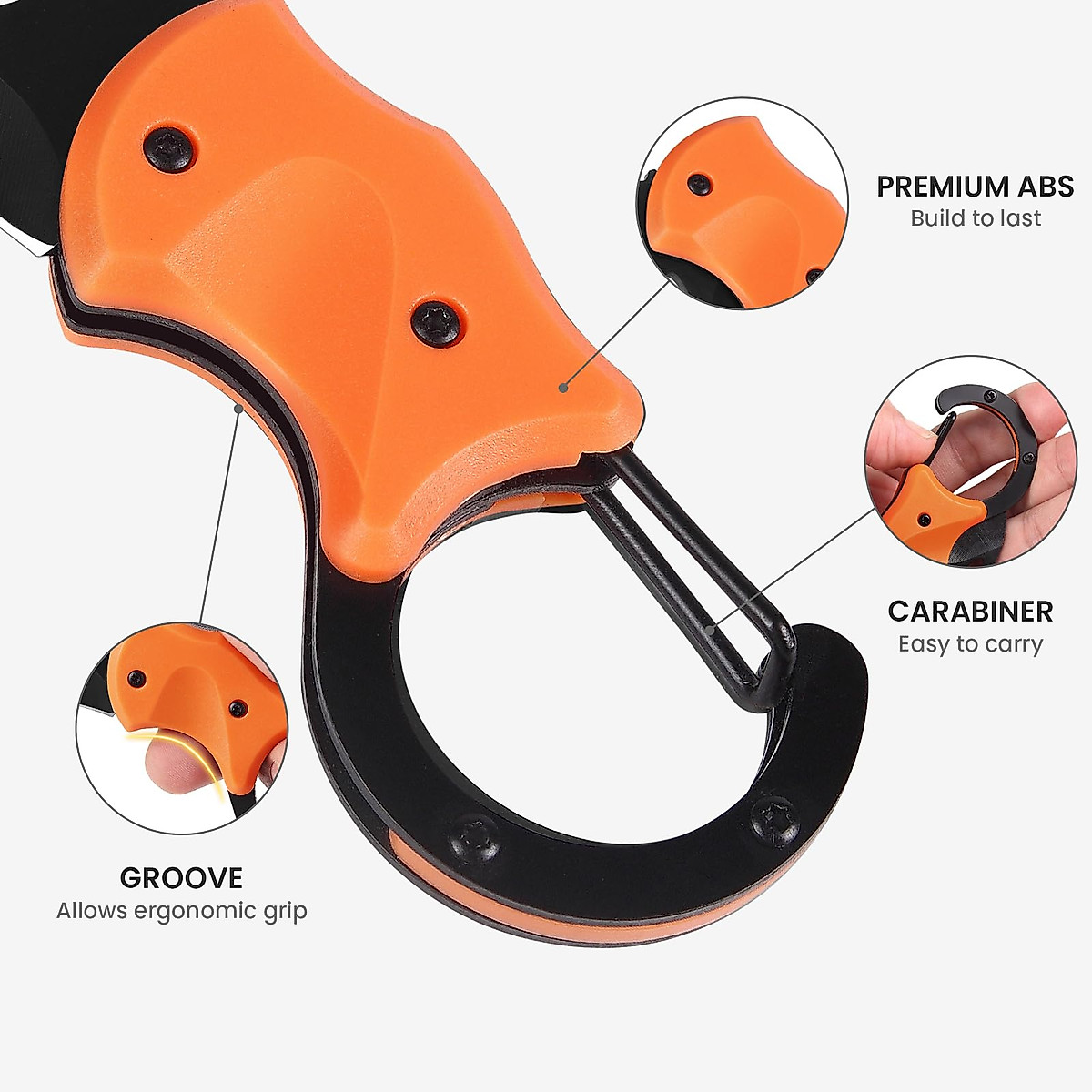 FUNBRO Small Pocket Knife for Men, Cool Folding Knife Box Cutter with 1.34inch Sharp Blade, Mini EDC Knives for Everyday Carry, Great Gift for Men (Orange)