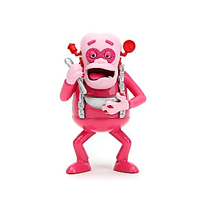 1956 F-100 Pickup Truck Pink with Graphics and Franken Berry Diecast Figure Franken Berry Hollywood Rides Series 1/24 Diecast Model Car by Jada 32025