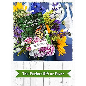 American Meadows Wildflower Seed Packets ''Butterfly Garden'' Favors (Pack of 20) - Pollinator Wildflower Seed Mix to Attract Hummingbirds, Bees, and Butterflies, Party Favors for Any Occasion