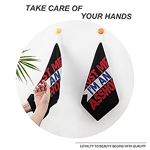 Trust Me, I'm an Asshole Reusable Hanging Hand Towel Handkerchief for Kitchen Bathroom Home