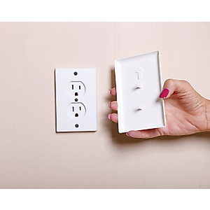 Dreambaby Paintable Cover Plug - Baby Safety Outlet Plug Cover - 4 Pack