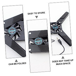 TIDTALEO 2pcs Heat Sink Anti-Slip Laptop Cooler Laptop Fan Stand Laptop Fan Cooling Stand Gaming Cooler Pad Laptop Cooler Pad Quiet Laptop Cooler Portable Fans Radiating Plate Notebook Abs