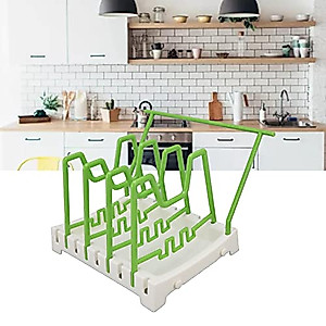 Cutting Board Rack,Pot Lid Holder Rack for Pots,Chopping Board Organizer Stand Holder Pan Lids Rack Organizer Cutting Board Organizer(green)