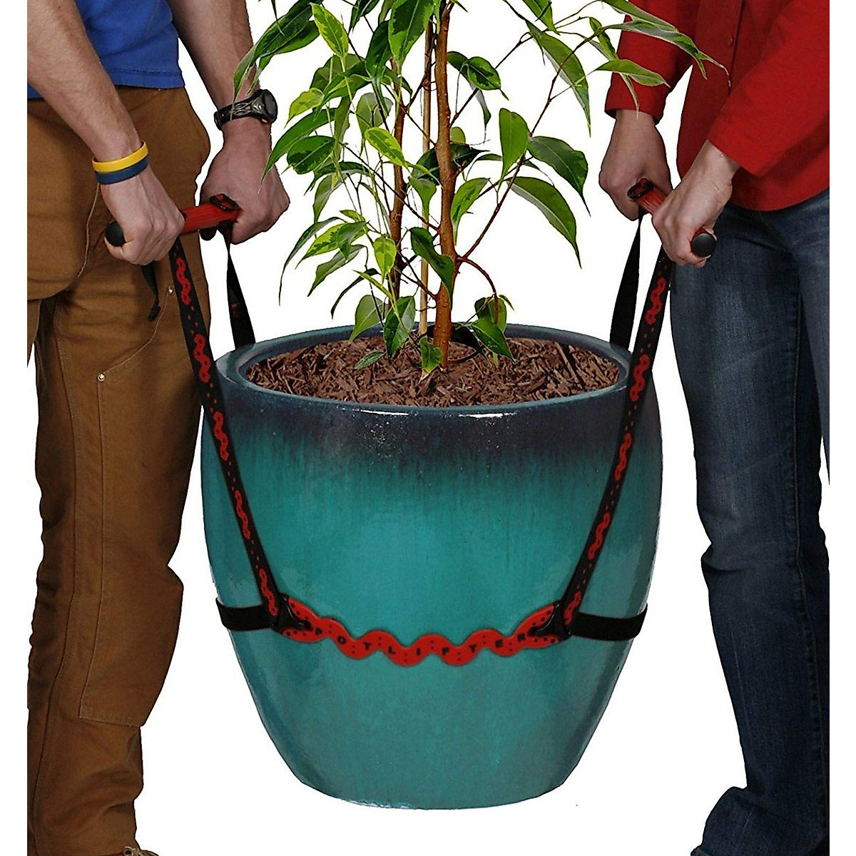 PotLifter - Potted Plant Mover and Essential Lifting Tool For Garden Flower Pots, Planters, Trees, Rocks - Lifts Up to 200 Pounds - A Plant Caddy Alternative, Easily Move Heavy Items Around Your Yard