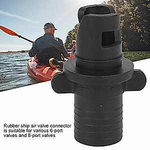 life Kayak Air Valve Connector,Plastic Inflation Valve Adapter Converter Surfboard Kayaks Inflatable Boat Accessory Replacement